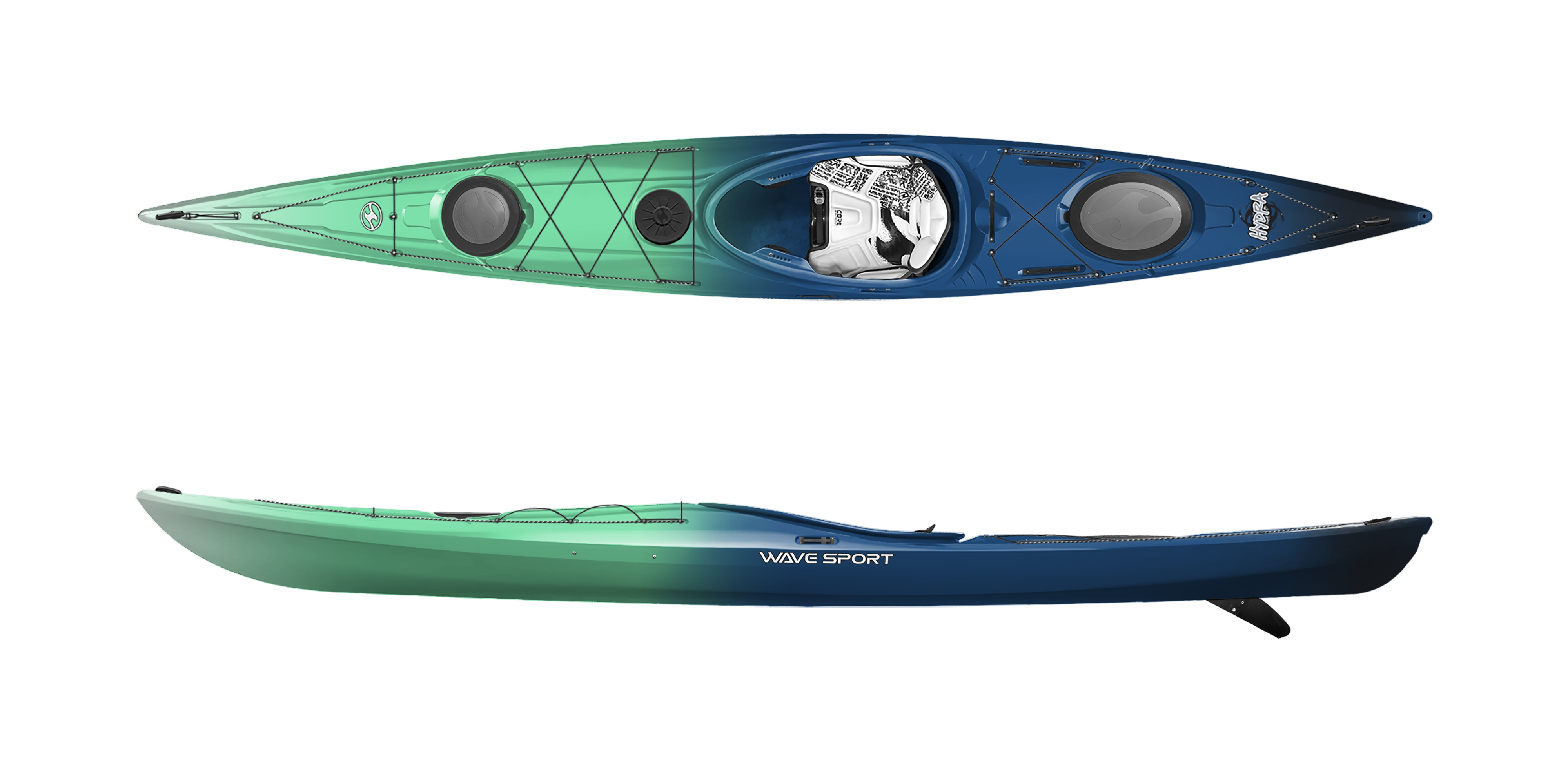 Hydra 145 LV Touring Kayak - Wave Sport – Borderkayaks